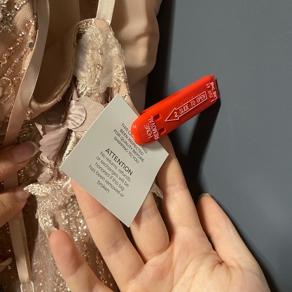 Portia & Scarlett | Dresses | Portia Scarlett Embellished Stone Gown ...